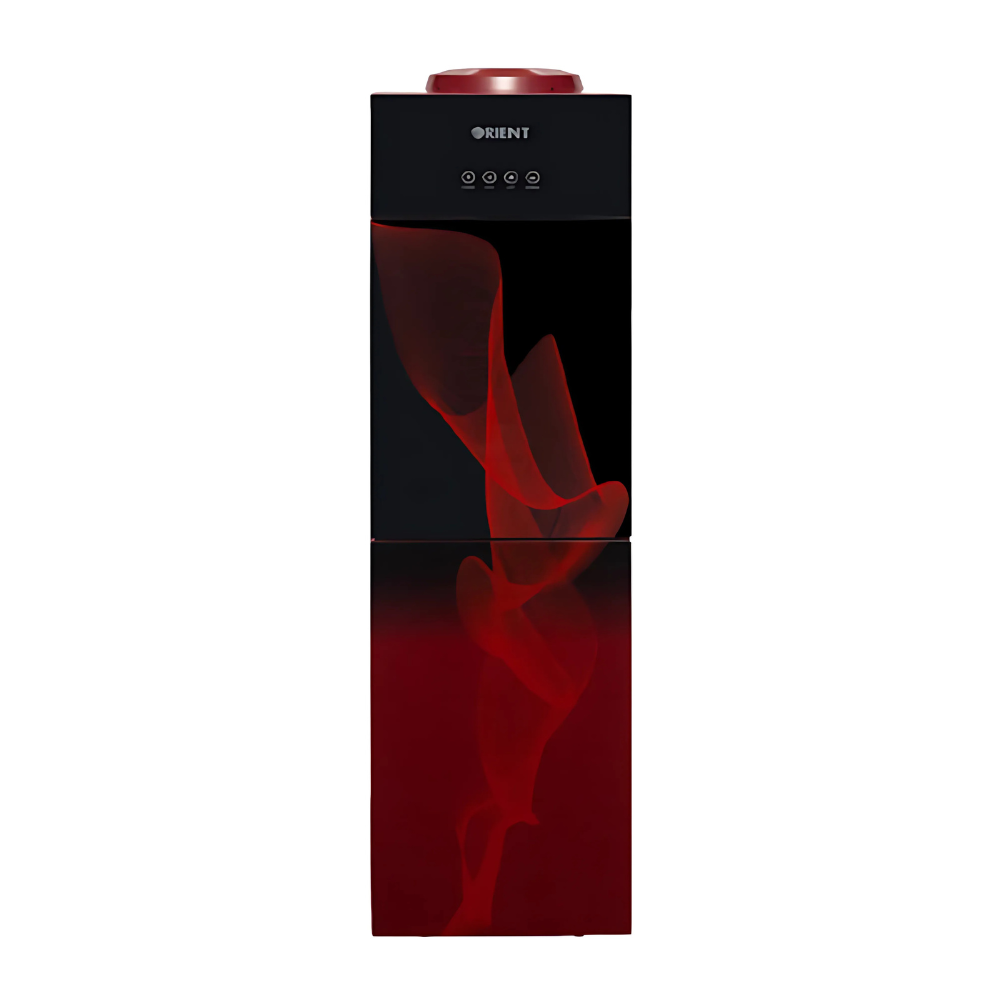 Orient Crystal 3 Taps Red Glass Door Water Dispenser – Elegant