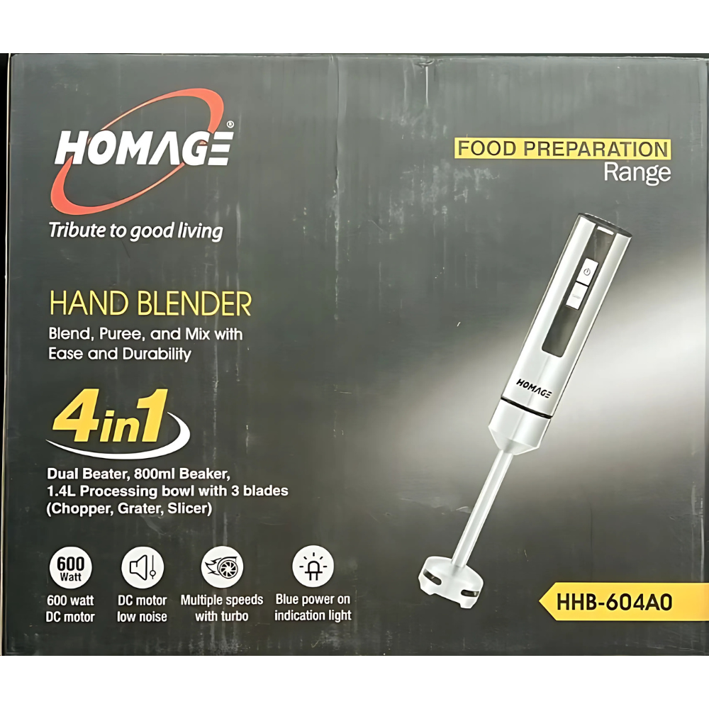 Homage Hand Blender (HHB-604AO) - Bismillah Gift House | Electronic Store
