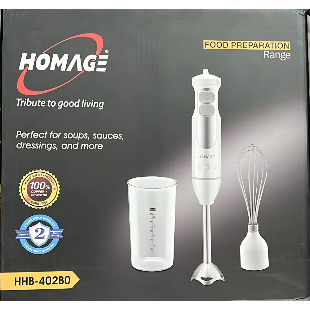 Homage Hand Blender (HHB-402BO) - Bismillah Gift House | Electronic Store