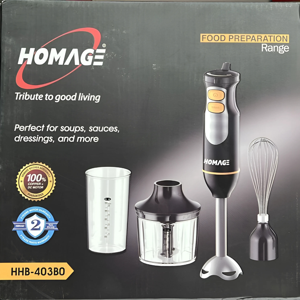 Homage Hand Blender Chopper (HHB-403BO) - Bismillah Gift House ...